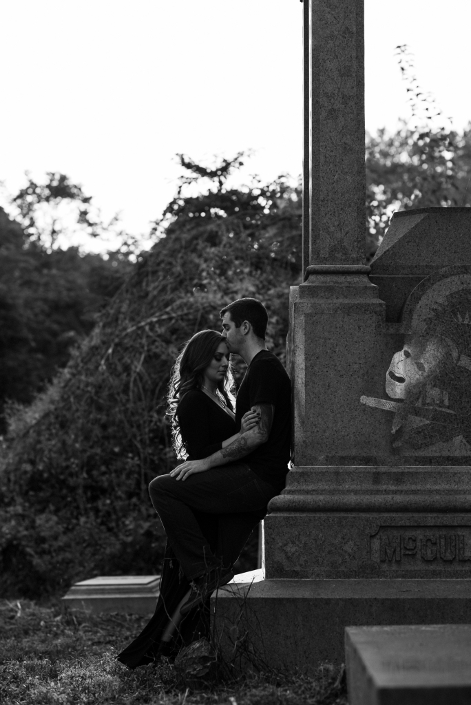 Philadelphia Cemetery Engagement Shoot - Philly Wedding Photographer