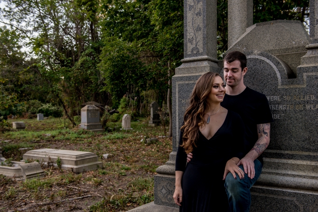 Philadelphia Cemetery Engagement Shoot - Philly Wedding Photographer