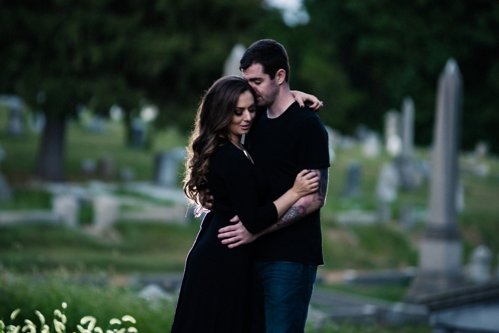 Philadelphia Cemetery Engagement Shoot - Philly Wedding Photographer